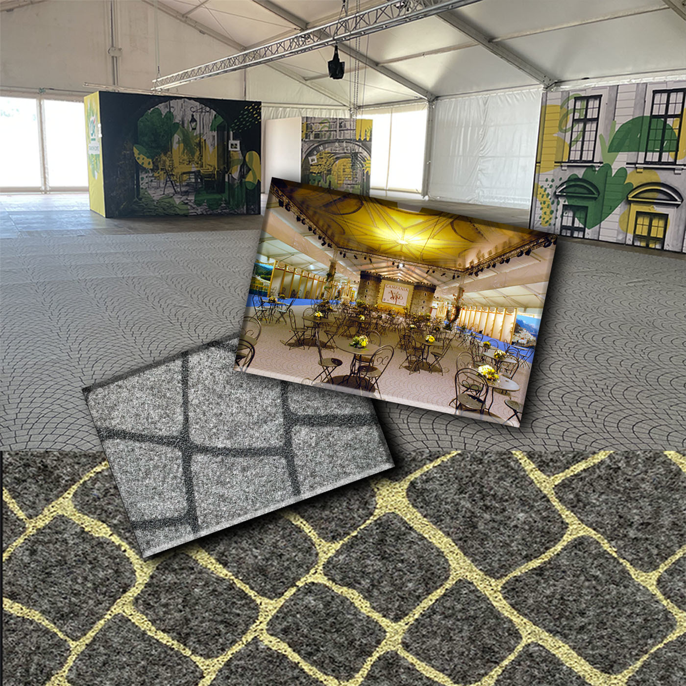 MOQUETTE DESIGN DECORATION RELIEF PAVÉ - MOQUETTE'EVENTS
